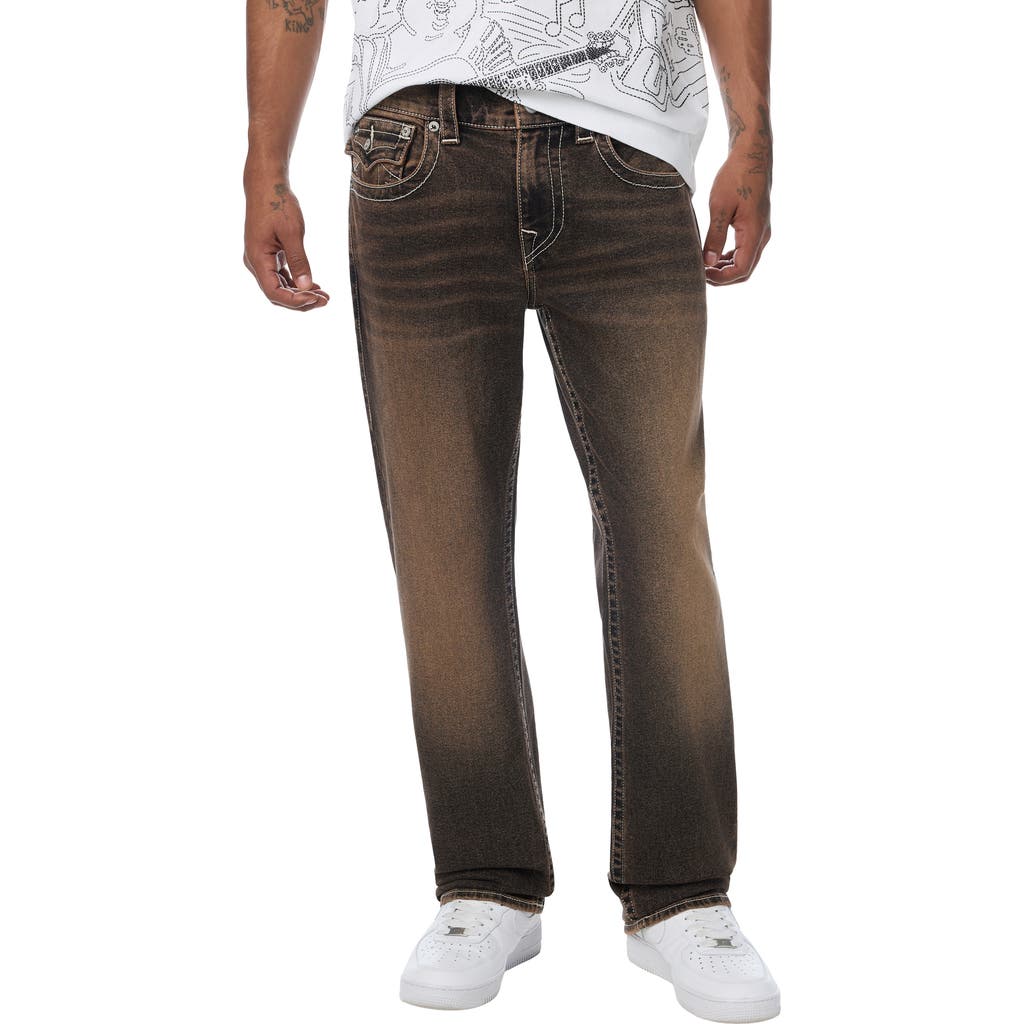 TRUE RELIGION BRAND JEANS ricky flap pocket regular rise straight leg jeans